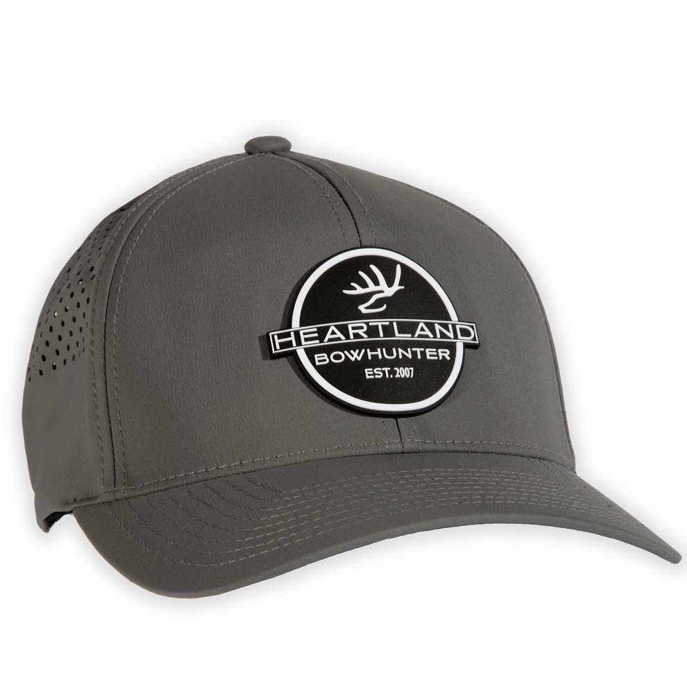 Classic Circle Patch - Slate Grey Hydro Hat – Heartland Bowhunter